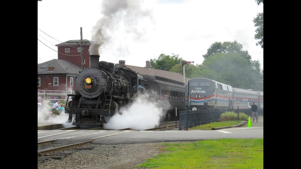 A Tour Of Amtrak's Exhibit Train, With Amtrak Heritage 822 & Some Steam ...