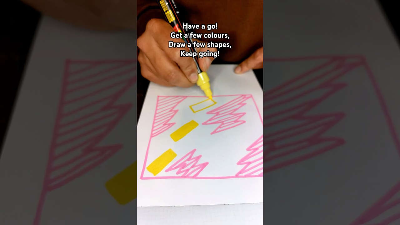 Grab those markers and go! #easydrawing #drawanything #mindfulnessart # ...