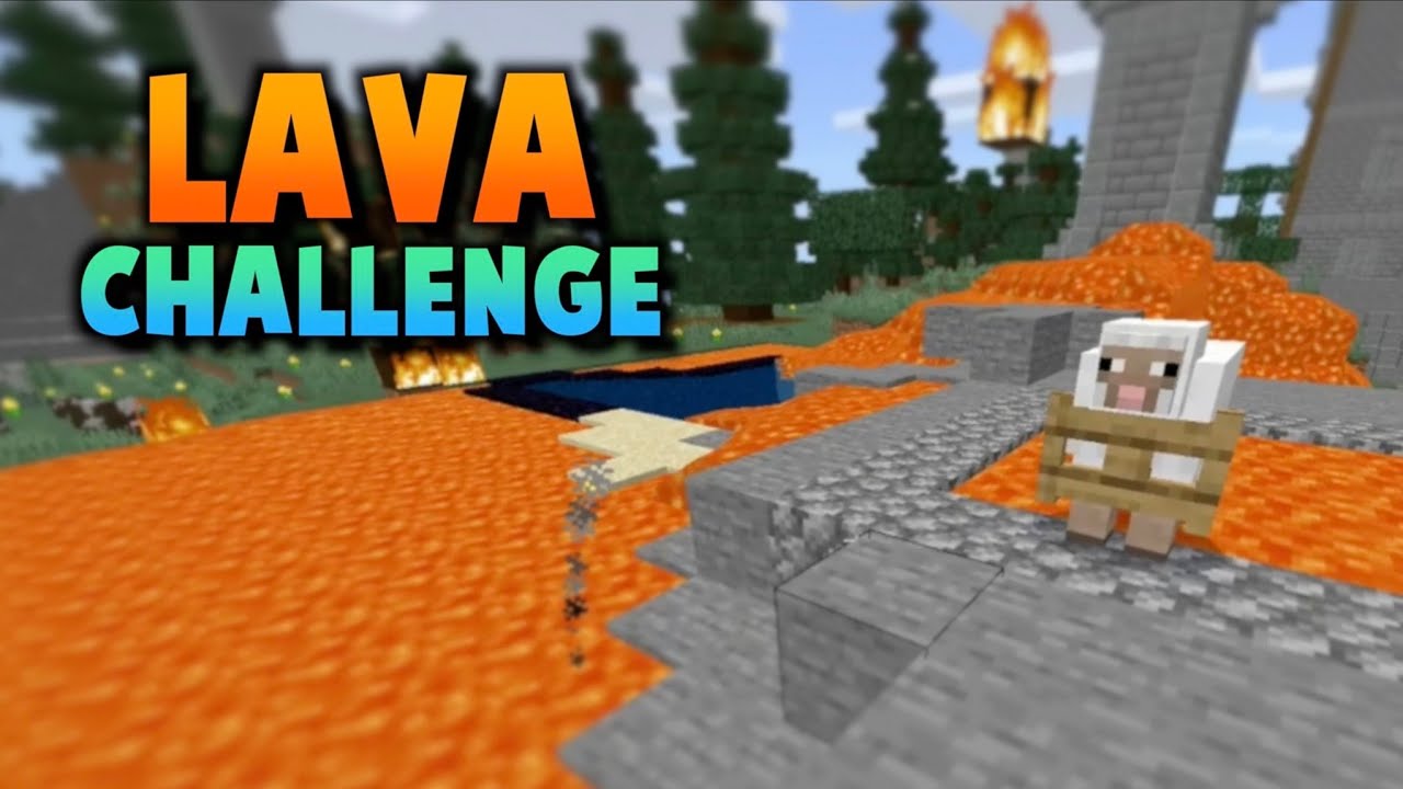 Minecraft But Every Grass Block Becomes Lava - YouTube