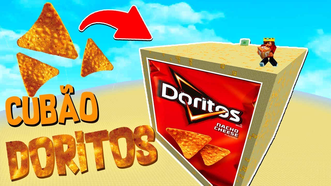 CUBÃO DE LUCKY BLOCK DE DORITOS NO MINECRAFT - YouTube