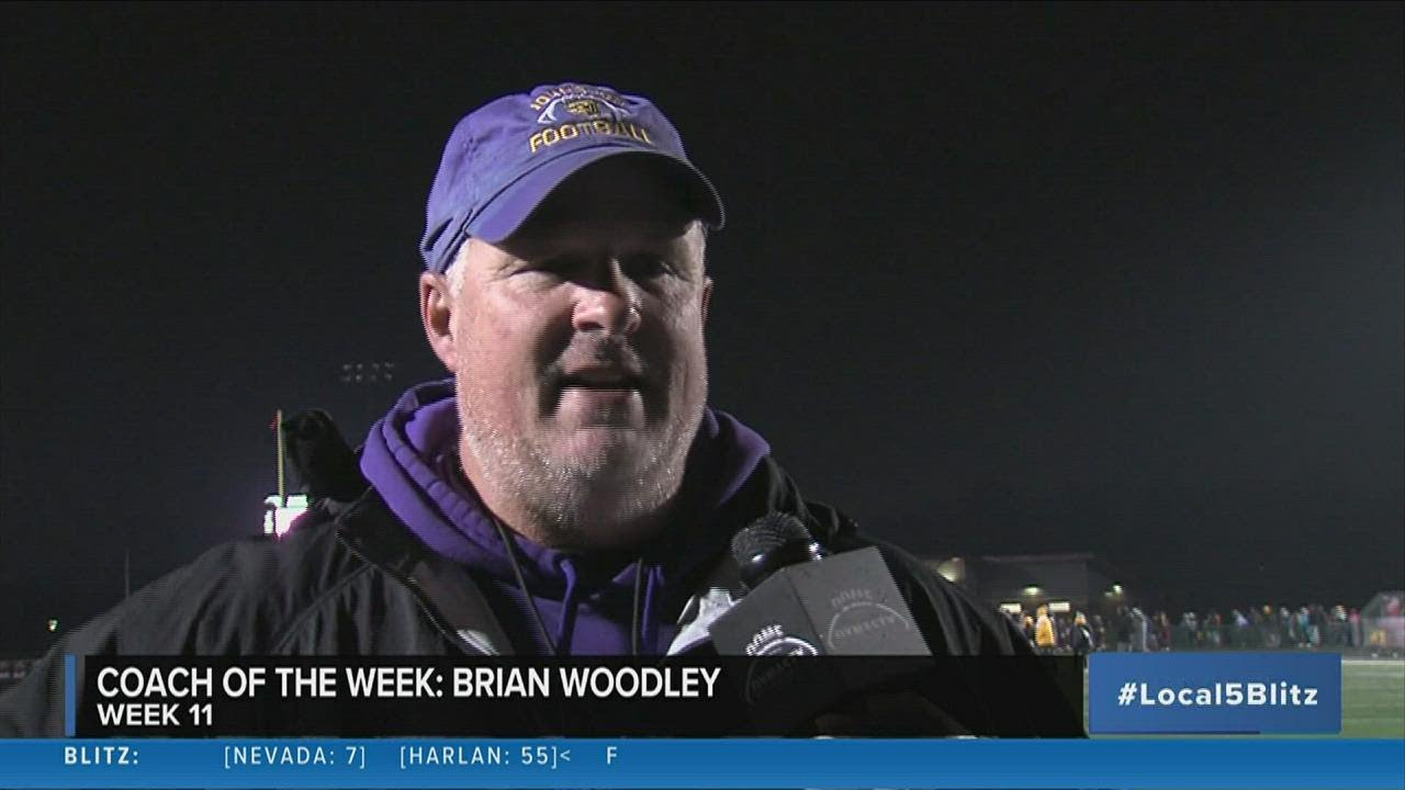 'Friday Night Blitz' Coach of the Week: Brian Woodley, Johnston - YouTube