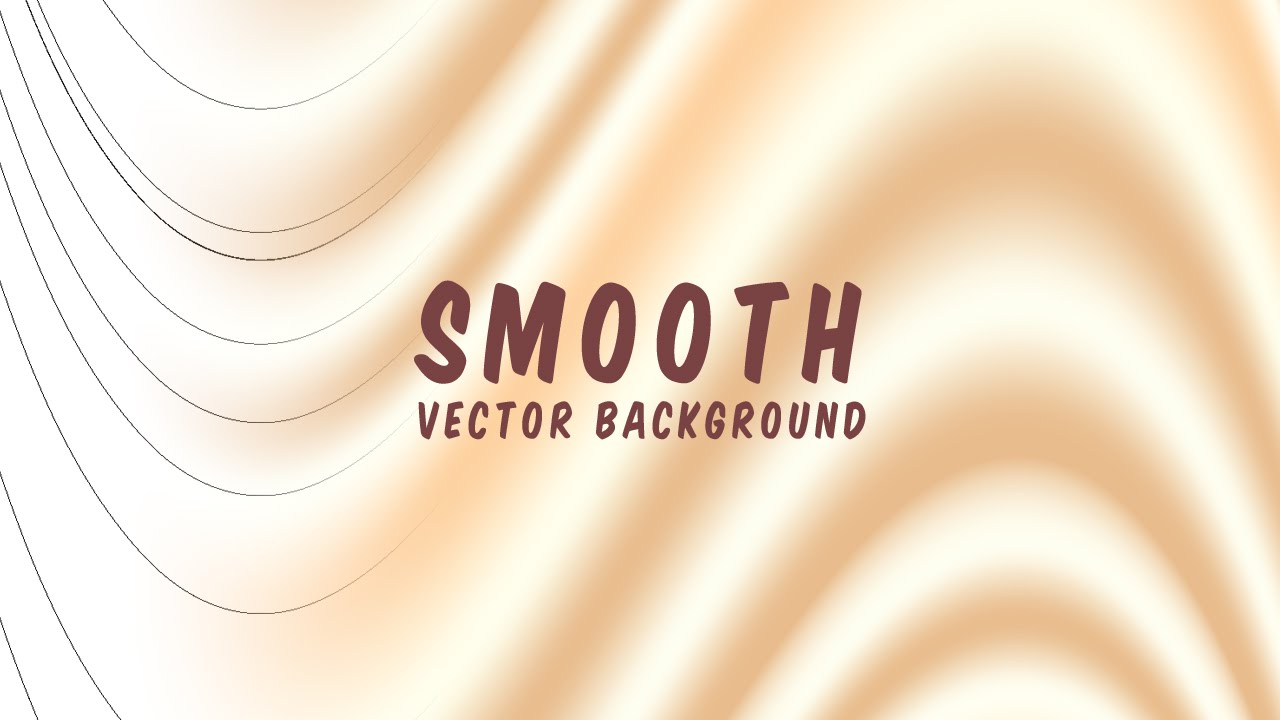 Illustrator Short Tutorial #1 Smooth Cream Vector Background - YouTube