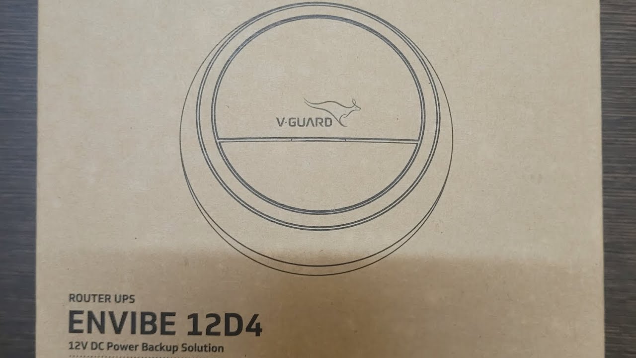 V-Guard Envibe 12D4 Router UPS | Mini UPS for 12 V Wi-Fi Router | - YouTube