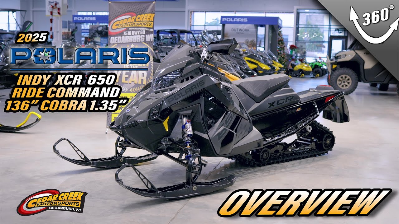 Overview | 2025 Polaris® 650 Indy XCR 136 Shadow Gray / Gloss Black ...