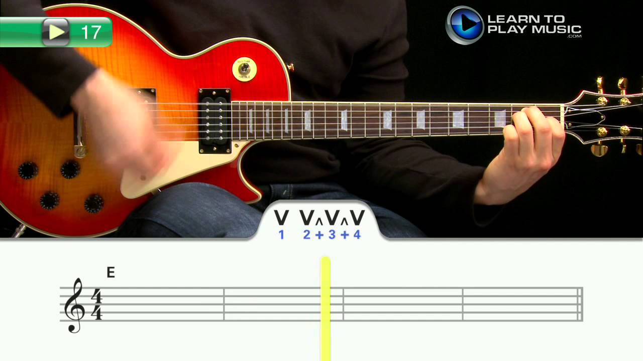Ex017 How to Play Guitar - Rhythm Guitar Lessons for Beginners - YouTube