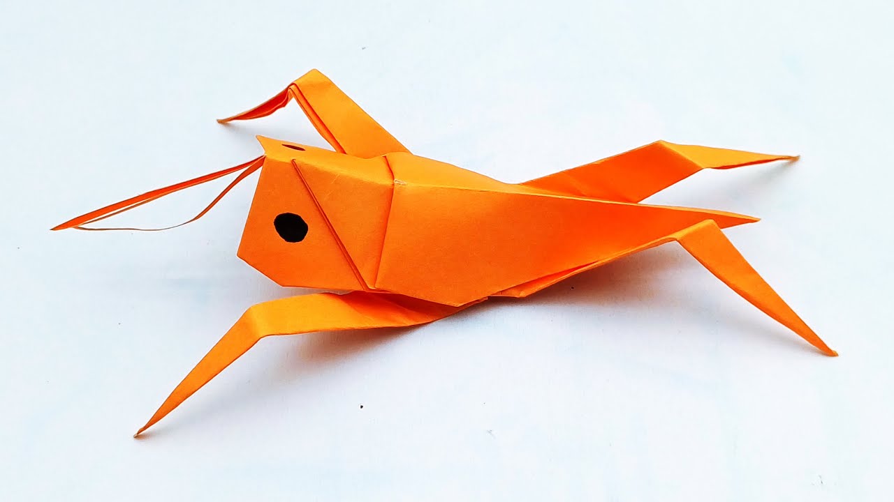 Paper Grasshopper Making Tutorial | Easy Paper Toys Crafts | DIY ...