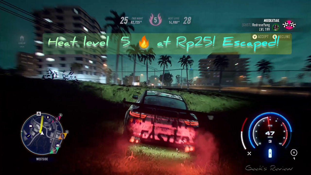 Need For Speed Heat - Heat Level 5 at Rp25 Escaped! - YouTube