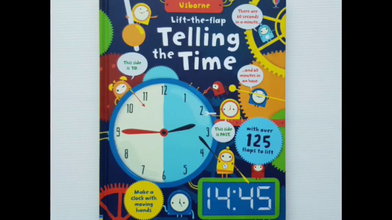 Telling the time #UsborneBook by Jolly Kids Books Thailand - YouTube