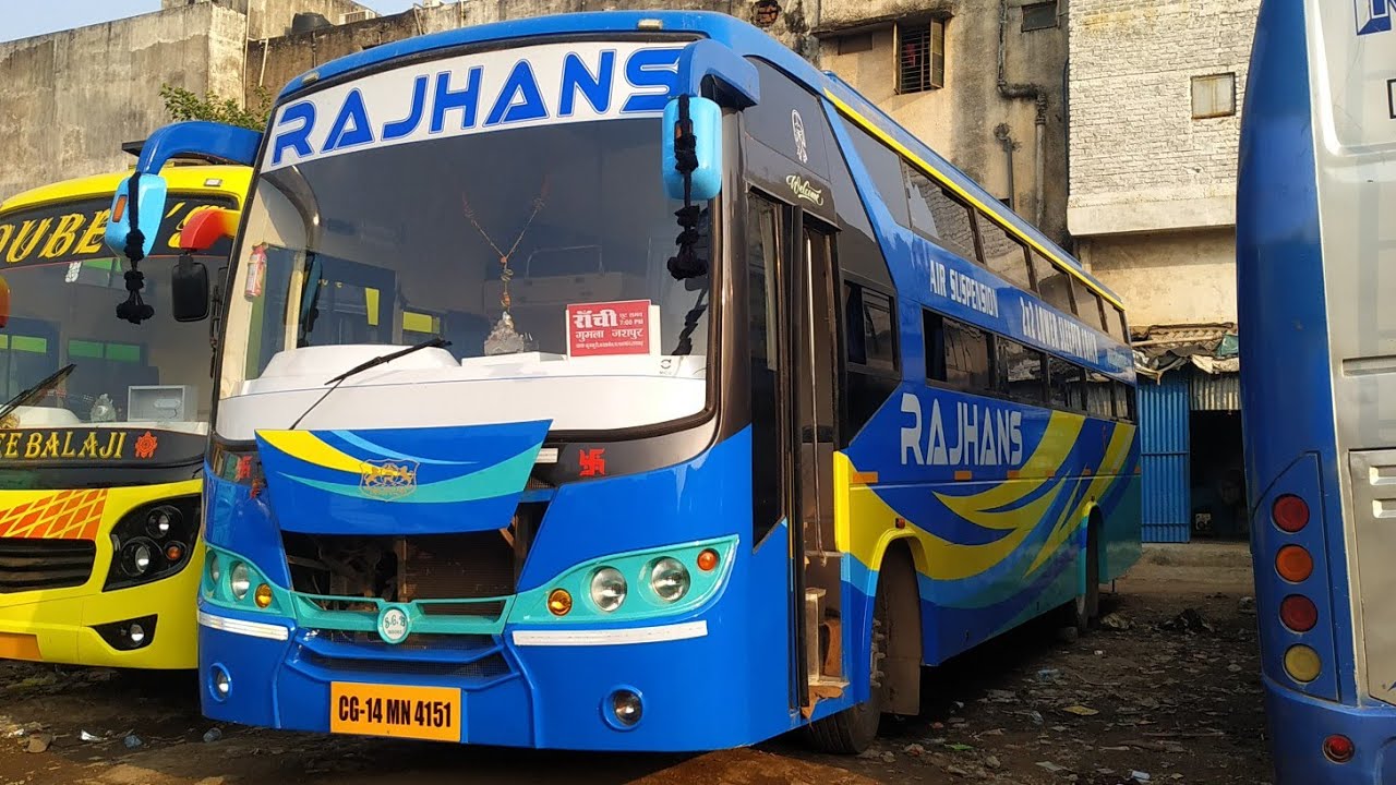 Rajhans Travels Brand New Bus started for Jashpur To raipur - YouTube
