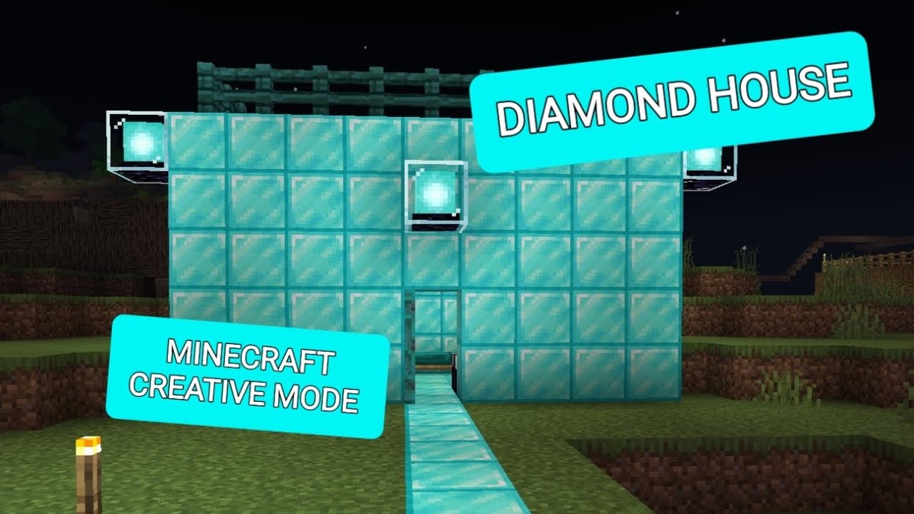 DIAMOND HOUSE 🔷️ (Minecraft Creative Mode) - YouTube