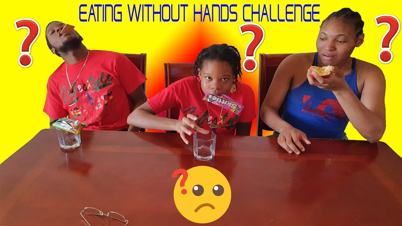 Eating without hands challenge - YouTube