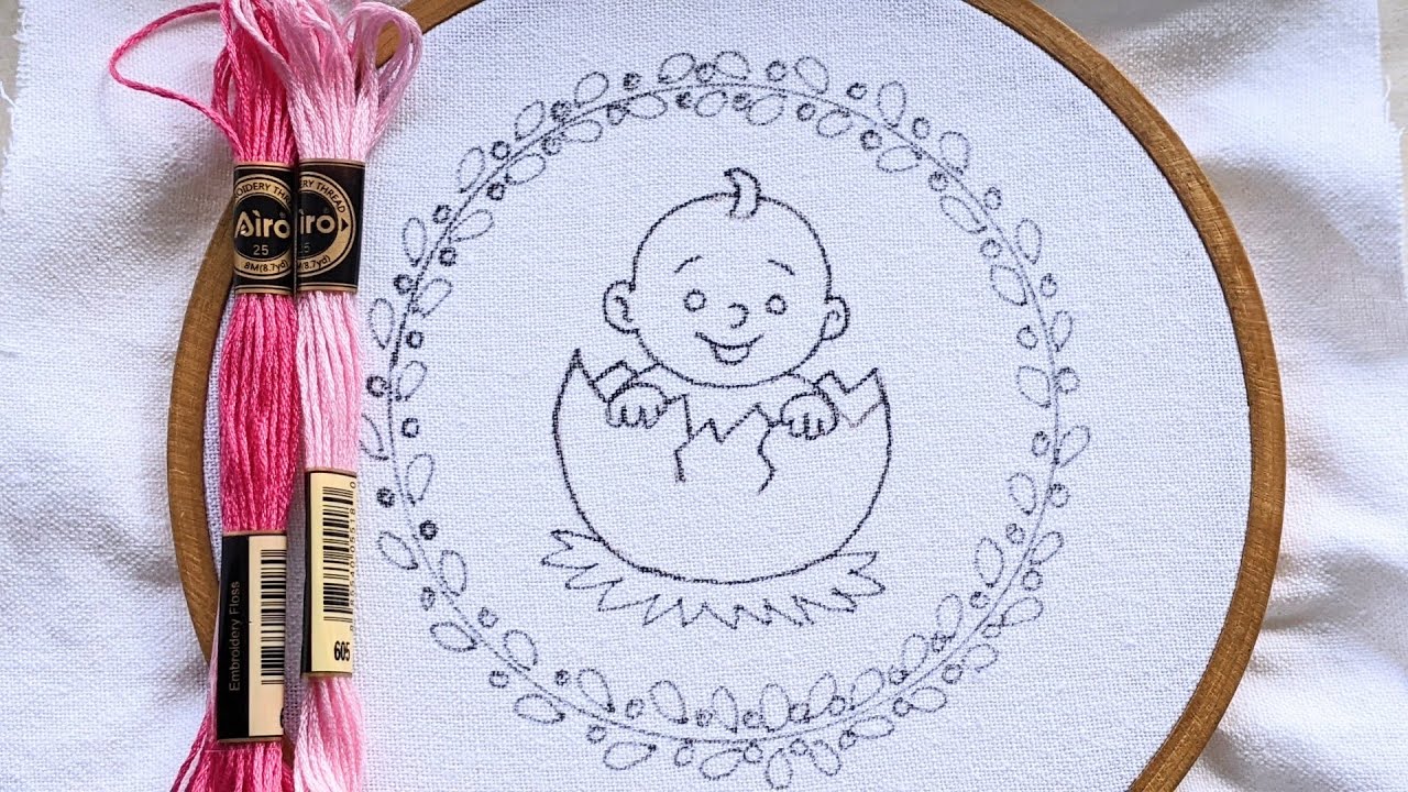 VERY VERY EASY HAND EMBROIDERY DESIGN FOR KIDS DRESS/ LITTLE EMBROIDERY ...