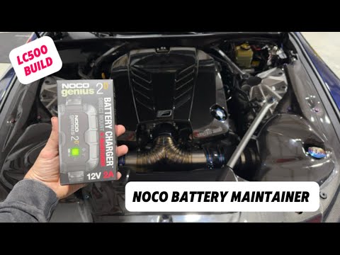 LC500 NOCO Genius 2D Battery Maintainer Install - YouTube