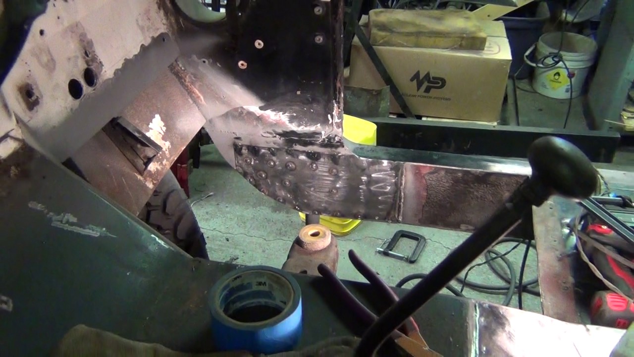 1973 Early Bronco Project Part 20 Passenger Side Inner Rocker - YouTube