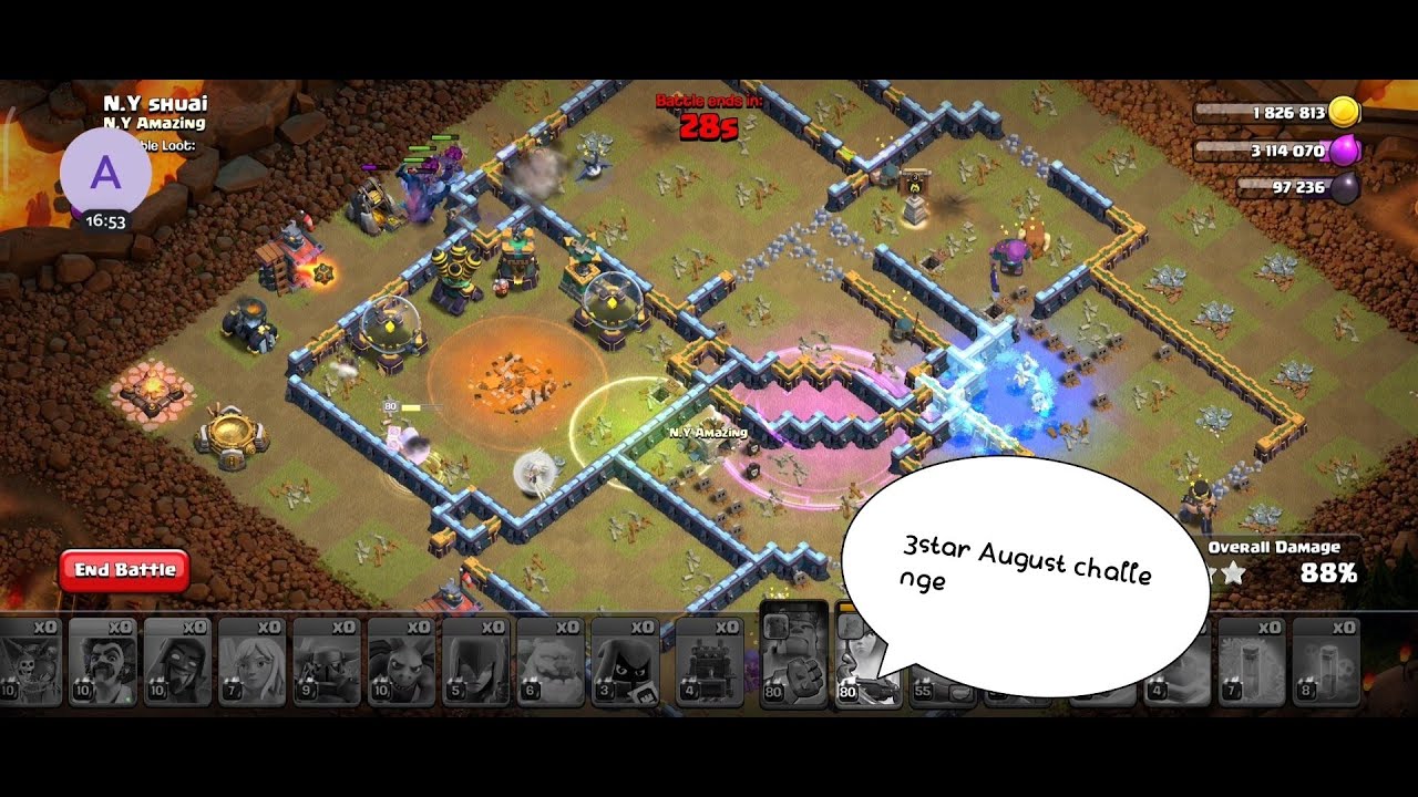 How ro complete COC September, August challenge - YouTube