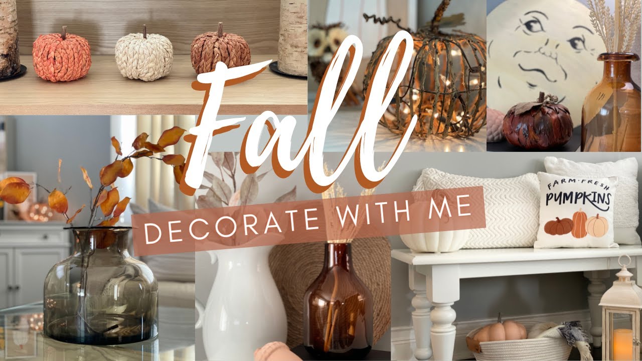 FALL Decorate With Me 🍂 | FALL HOME DECOR | Cozy Fall Home Decor Ideas ...