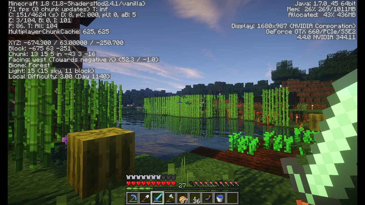 How to get Minecraft 1.8 Shaders Mod - YouTube