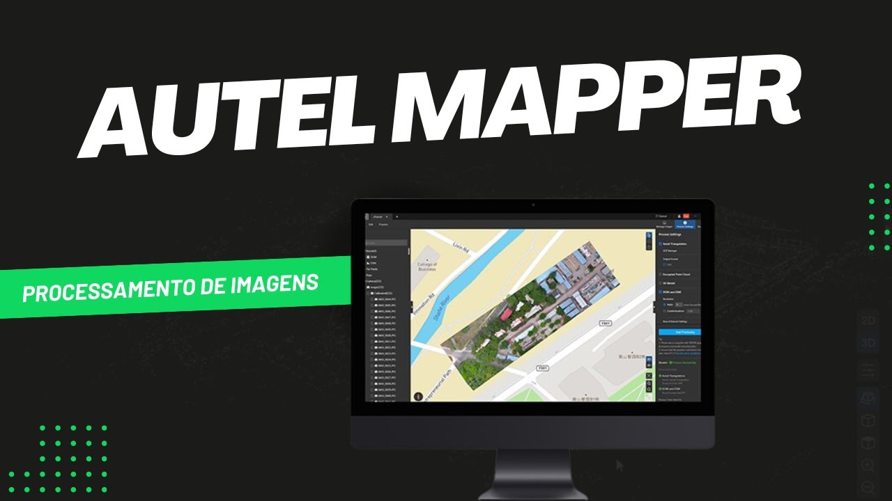 AUTEL EVO II RTK - processamento de imagens utilizando o Autel Mapper - YouTube