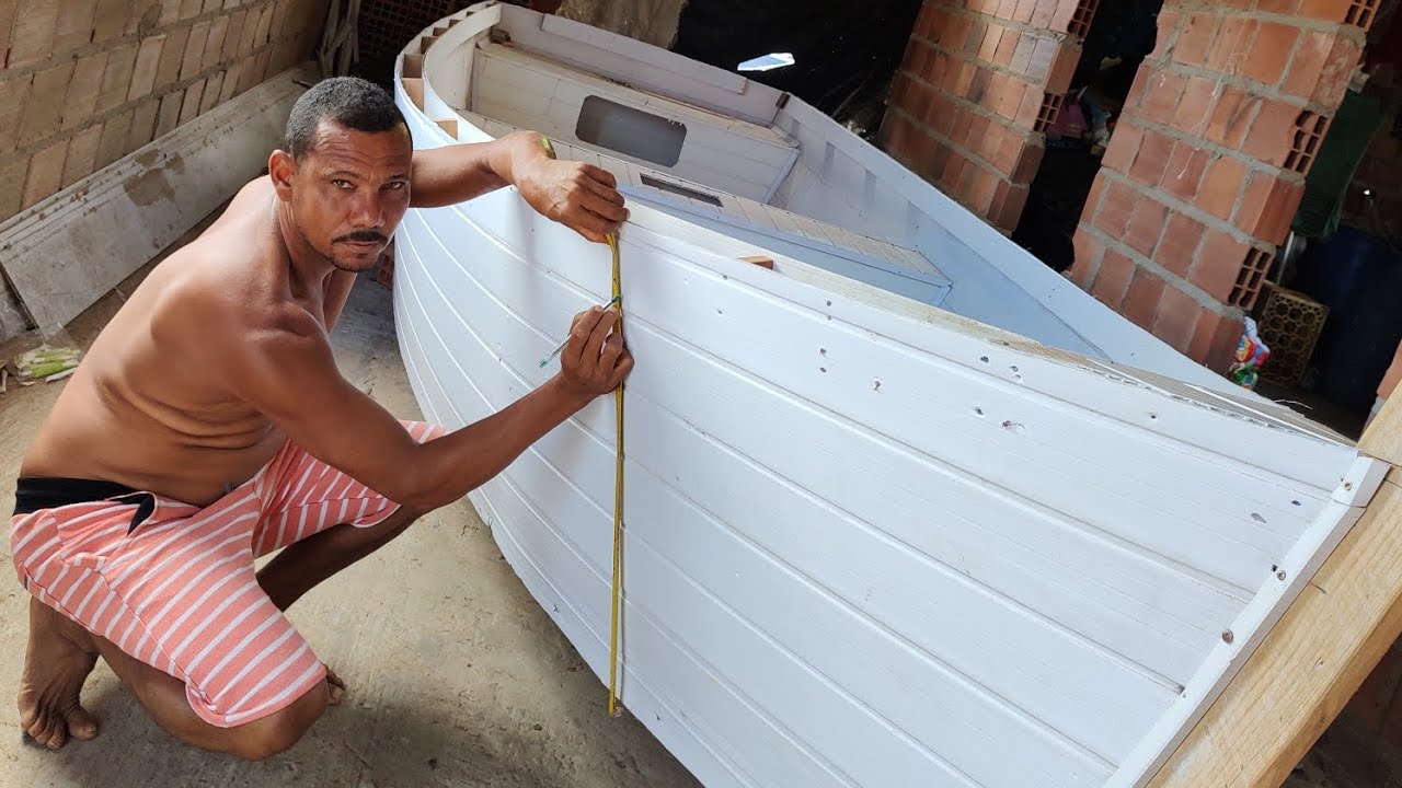 FORMA DE BARCO DE FORRO PVC PARTE 1 - YouTube