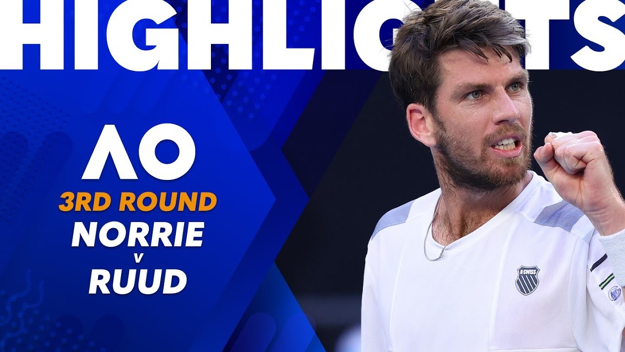 Cameron Norrie v Casper Ruud - 2024 Australian Open: Round 3 Highlights ...