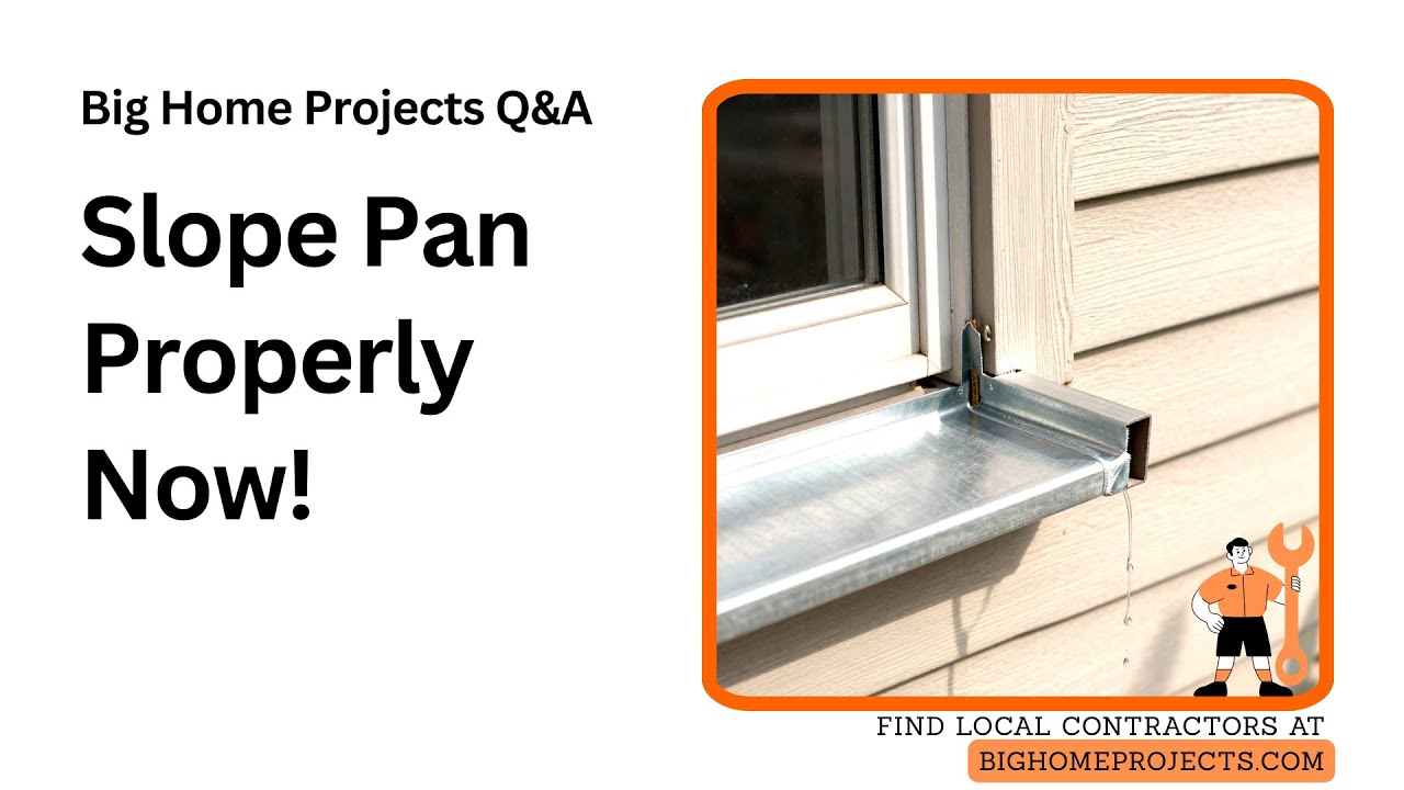 Pan Flashing 1/8–1/4 per Foot Sill Drain Technique - YouTube
