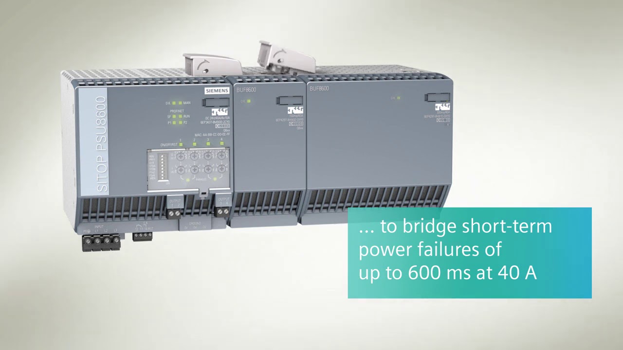 Siemens SITOP PSU8600 - YouTube