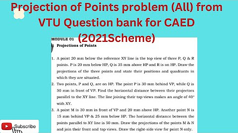 VTU Question bank Solution for Computer Aided Engineering Drawing( CAED ...