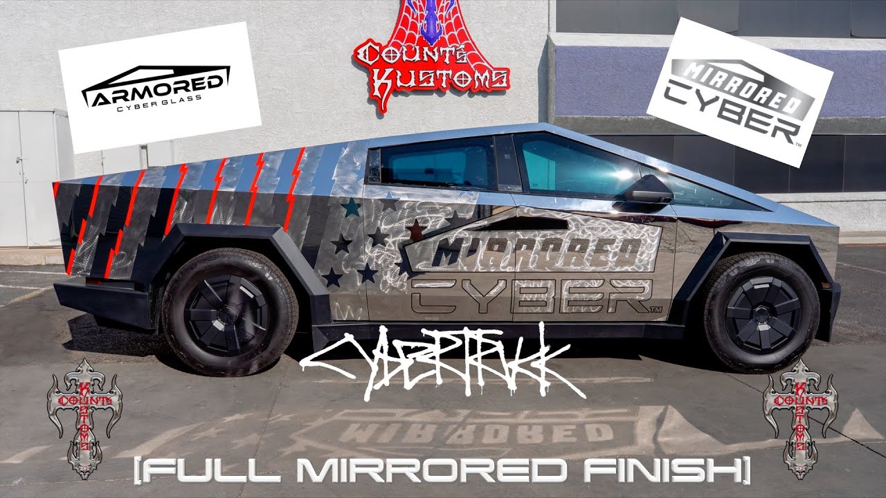 Turning This Tesla Cybertruck Into A Mirror On Wheels w/ @MirroredCyber ...
