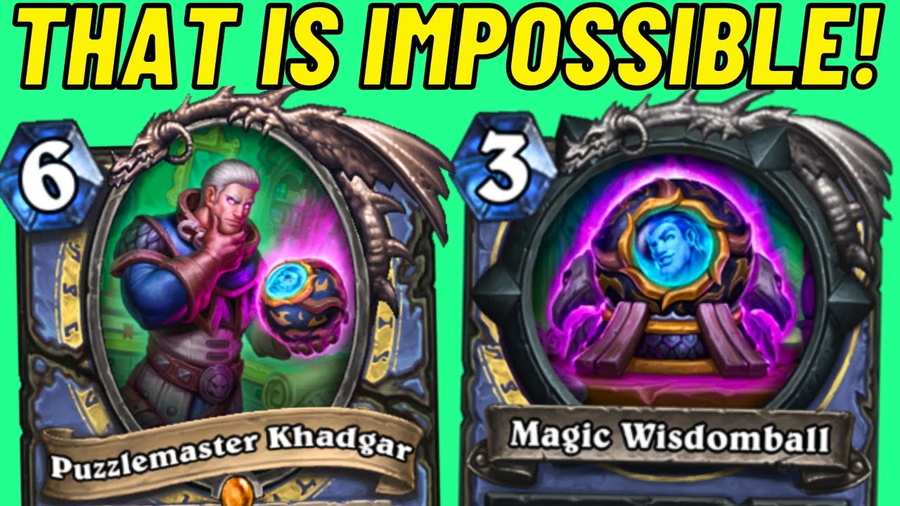 Can Hearthstone's AI Find the OTK?! Magic Wisdomball Combo! - YouTube