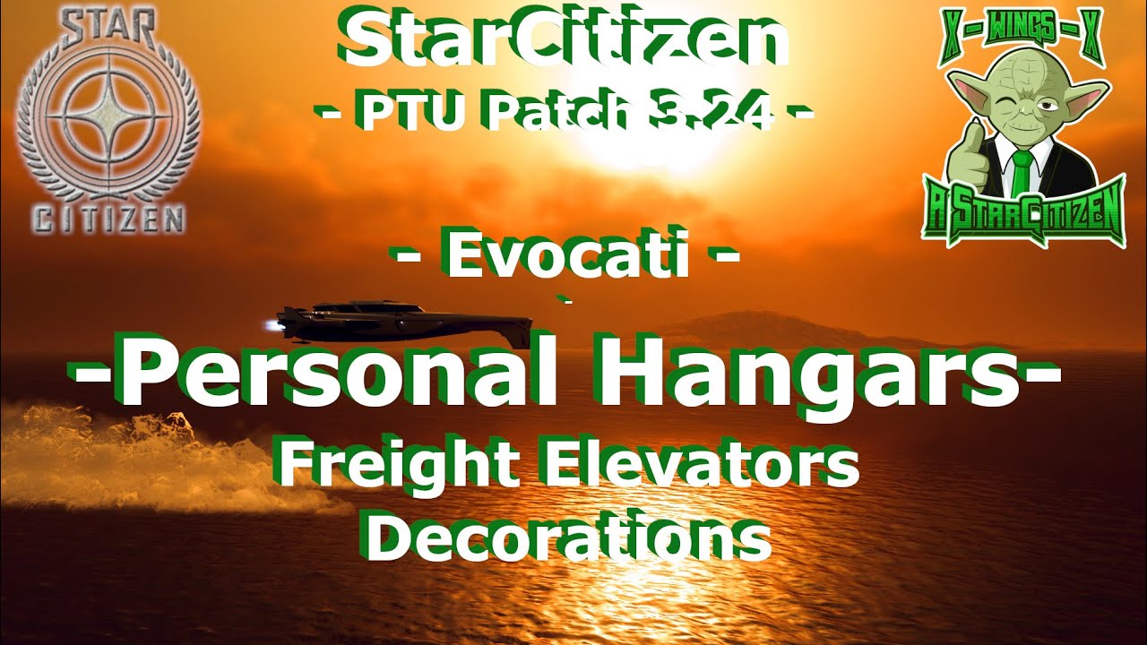 Star Citizen - personal hangars - PTU 3.24 evocati testing - YouTube