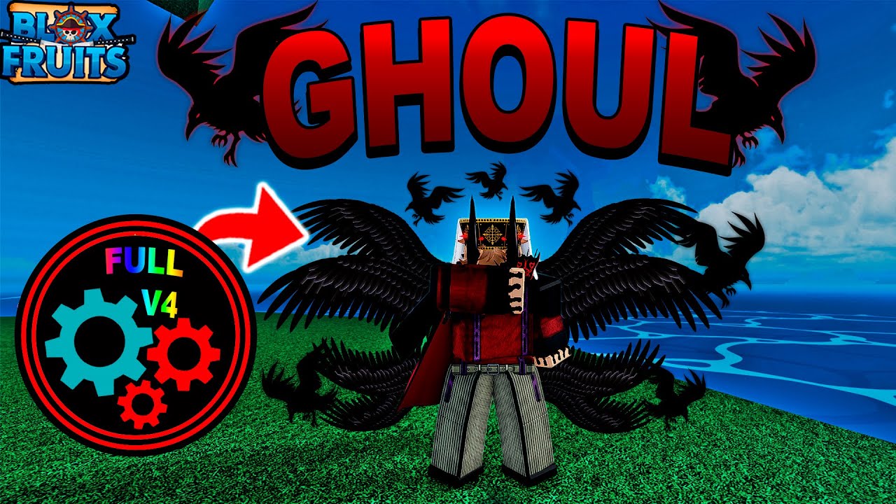 DESPERTEI a GHOUL V1 V2 V3 e V4 FULL em SERVE PUBLICO no BLOX FRUITS ...