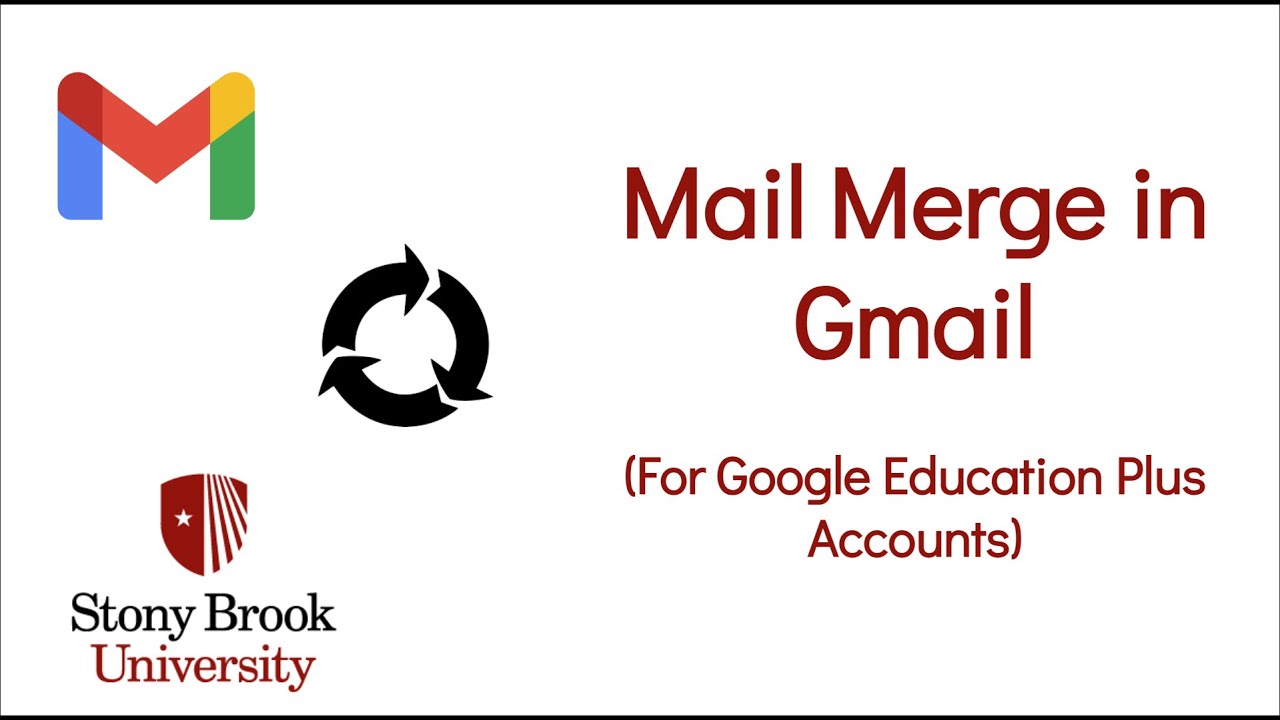 Mail Merge in Gmail (Google Education Plus Accounts Only) - YouTube
