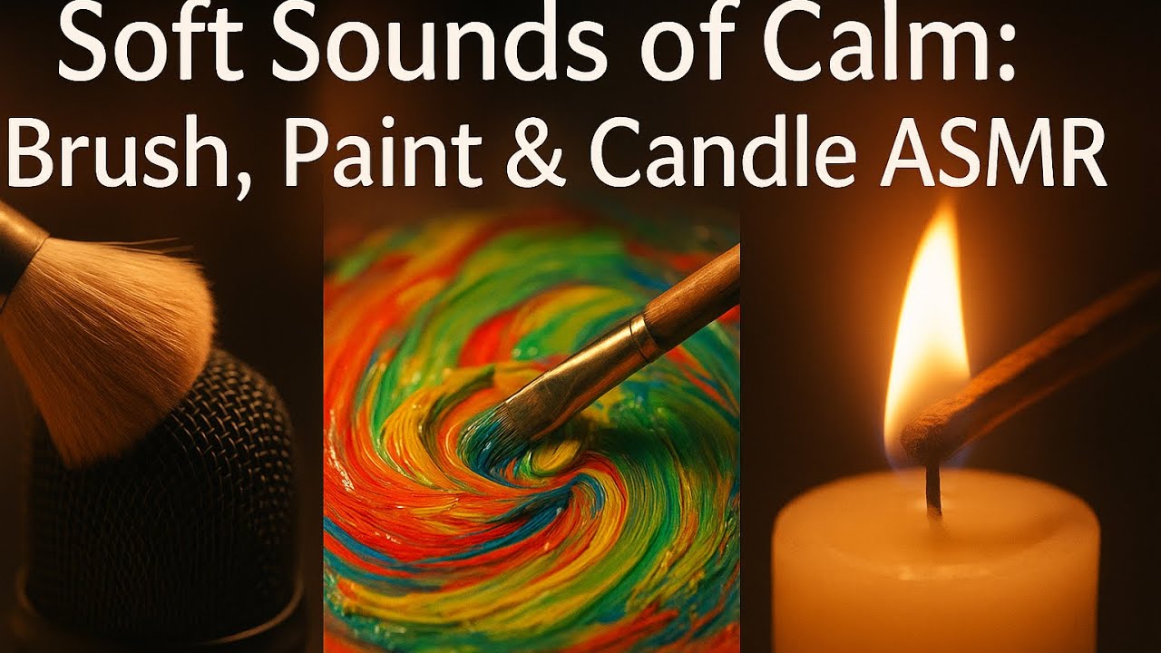 Soft Sounds of Calm: Brush, Paint & Candle ASMR - YouTube