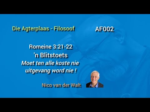 AF002 Romeine 3:21-22 'n Blitstoets - YouTube