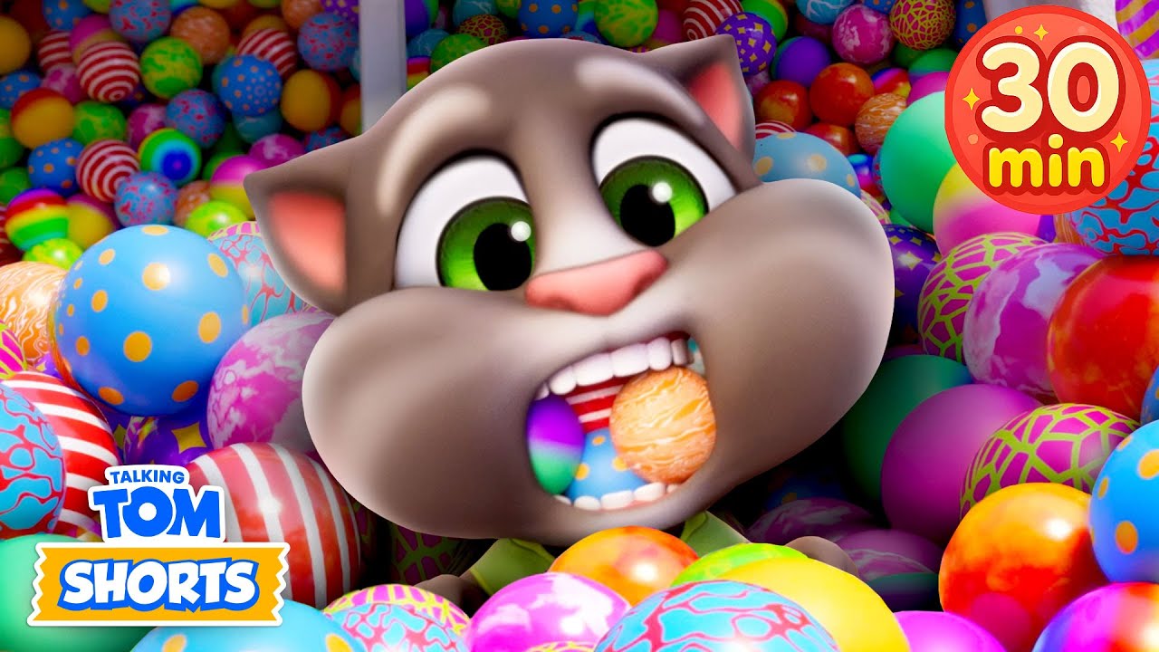 BARU ️ Talking Tom — Mesin Bola Gila! 😀 Koleksi kartun lucu 💛 Super ...