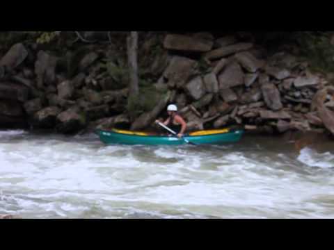 Surfing the Lesser Wesser in a Mohawk XL13 - YouTube