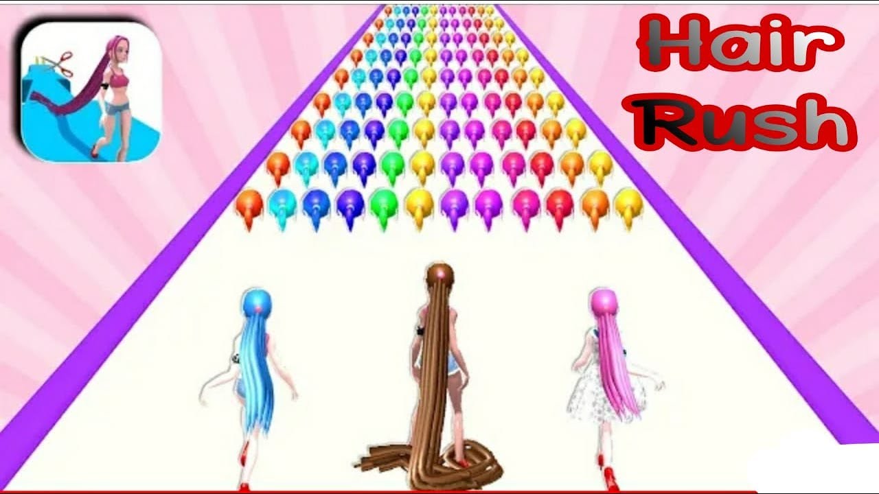 Hair Rush All Levels Walkthrough Gameplay Mobile iOS, Android New ...