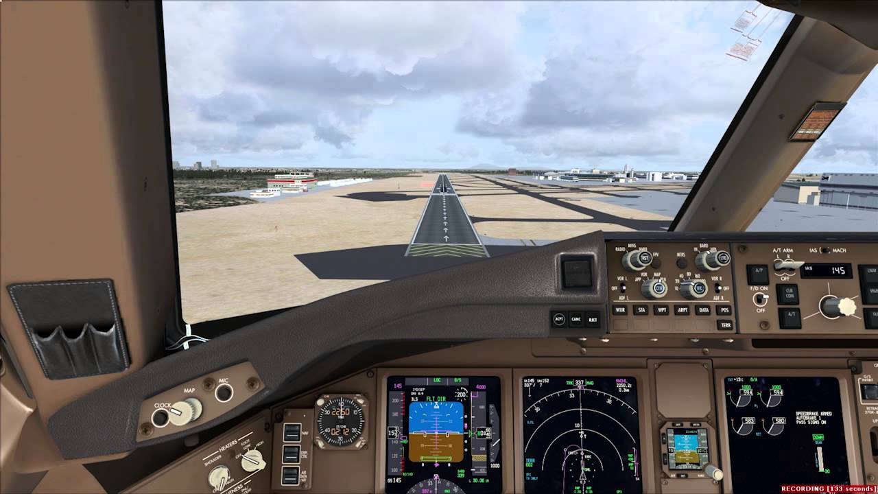 [HD] FSX PMDG 777 RJAA ILS Rwy 34L - YouTube
