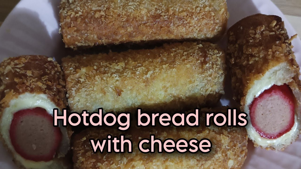 Hotdog bread rolls with cheese/homemade recipe - YouTube