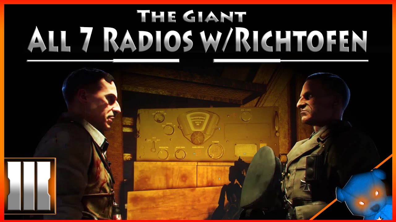Black Ops 3 The Giant Main Easter Egg - ALL 7 RADIOS w/RICHTOFEN ...