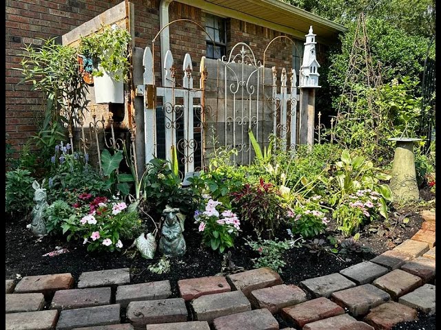 Rustic Brick Garden Paths