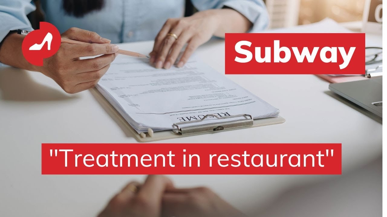 Subway reviews "Treatment in restaurant" - YouTube