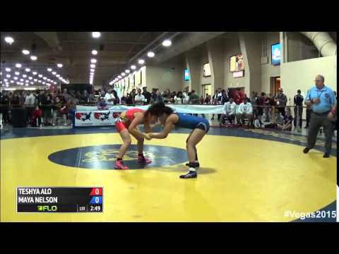 58 kg CSF - Teshya Alo (TMWC) vs Maya Nelson (Sunkist Kids) - YouTube