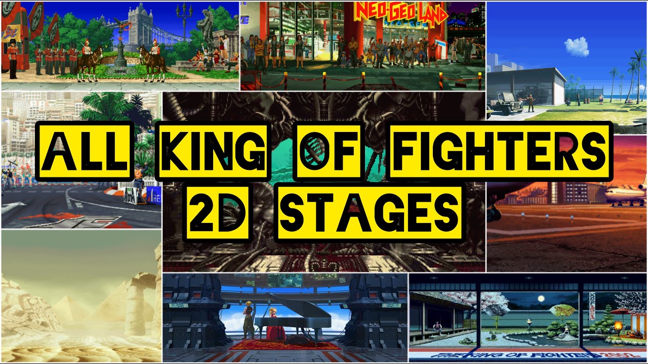 Each & every King of Fighters 2D stages animated gallery - YouTube