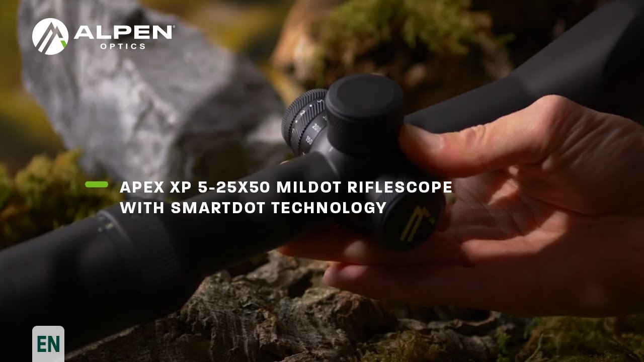 ALPEN OPTICS Apex XP 5-25x50 MilDot riflescope with SmartDot technology - YouTube