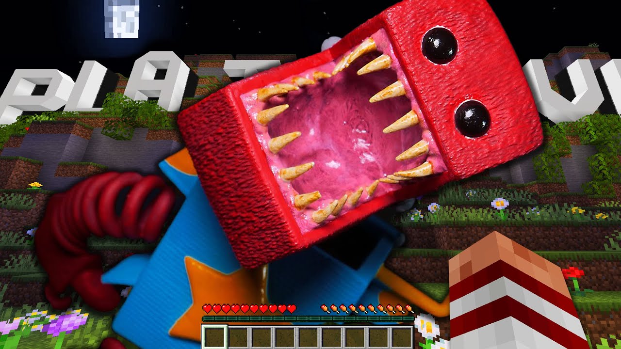 APARECE BOXY BOO DE PROJECT PLAYTIME EN PLATANOVILLA EN MINECRAFT - YouTube