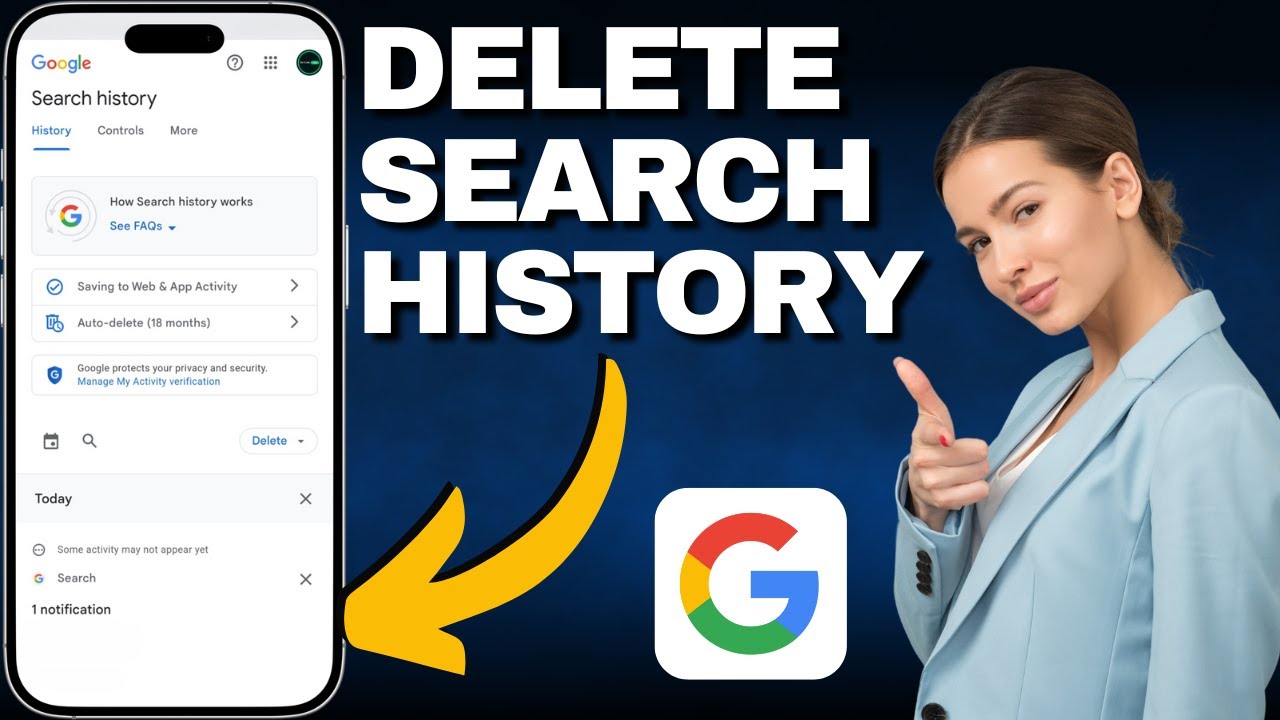 How To Delete Search History On Google App! - YouTube