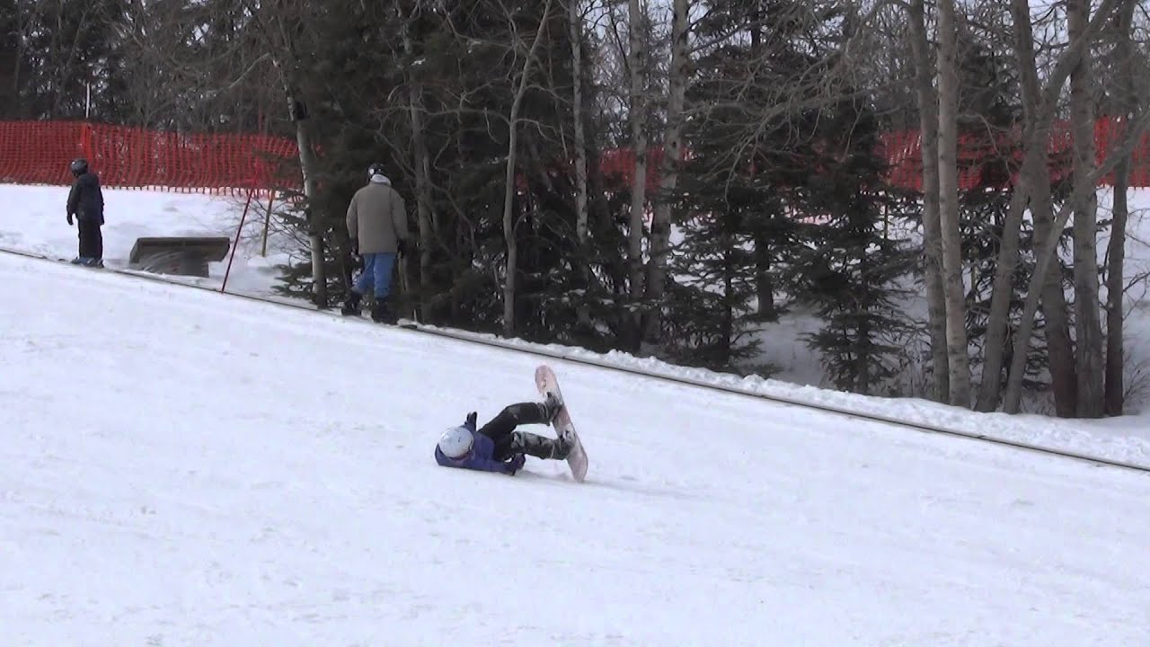 2014 Mar 29 Briseis snowboarding at Snow Valley - YouTube