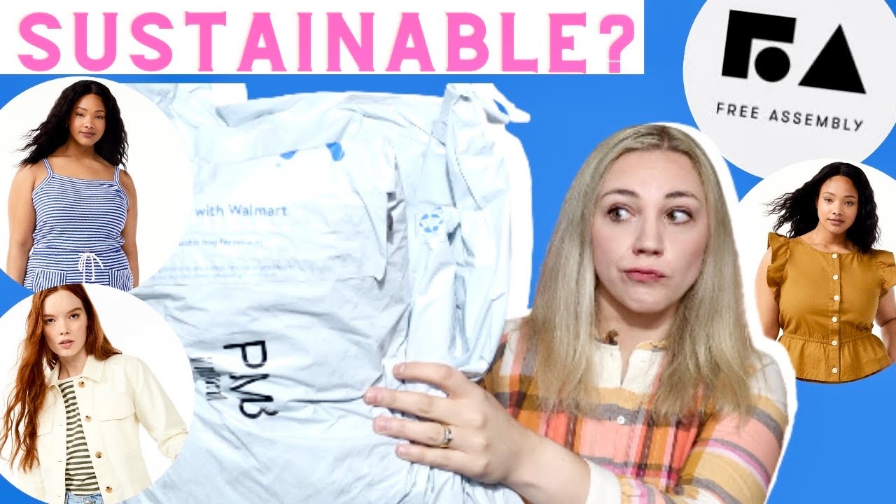 Trying Walmart's Sustainable Free Assembly Clothing Line! Midsize Try ...