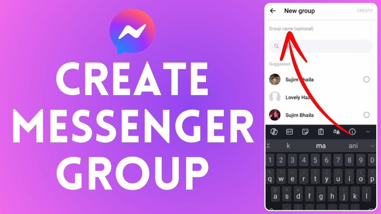 How to Create Messenger Group - YouTube